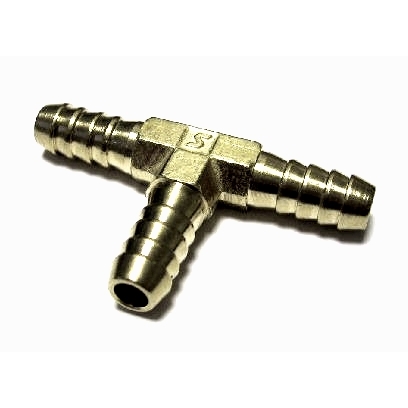 Fuel T piece 6mm - metal - Eurocarb