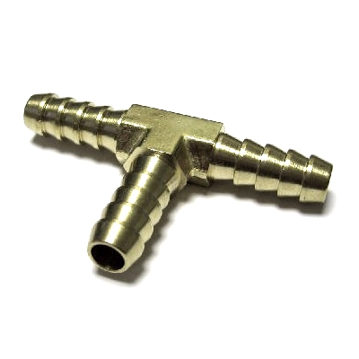 Brass fuel T piece 8mm - Eurocarb