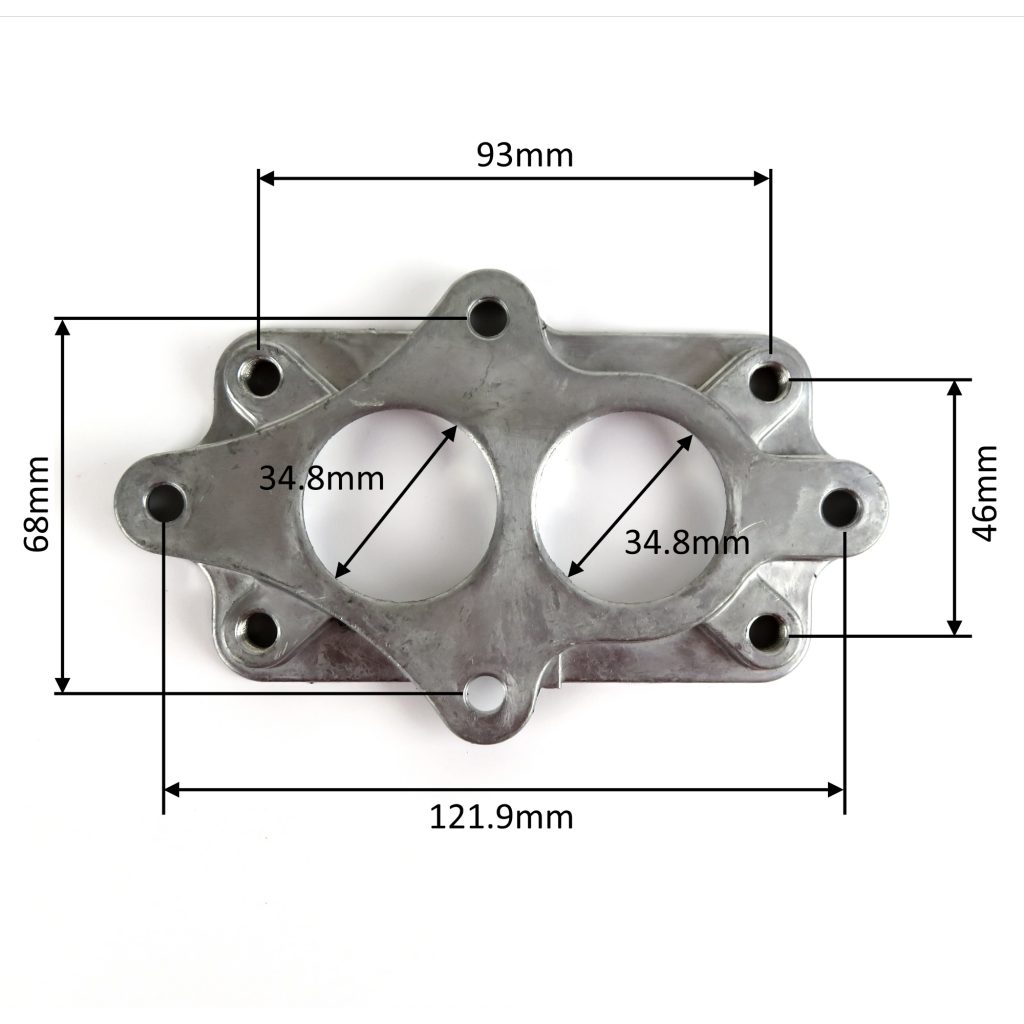 EMPI2130 Weber VW Golf base plate adaptor kit - Eurocarb