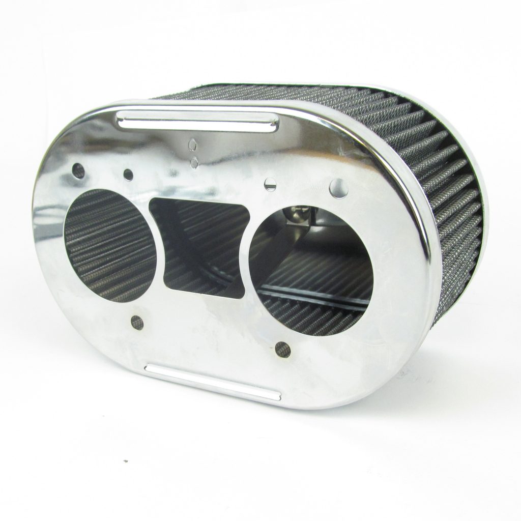 AFB320 Chrome IDF air filter 90mm - Eurocarb