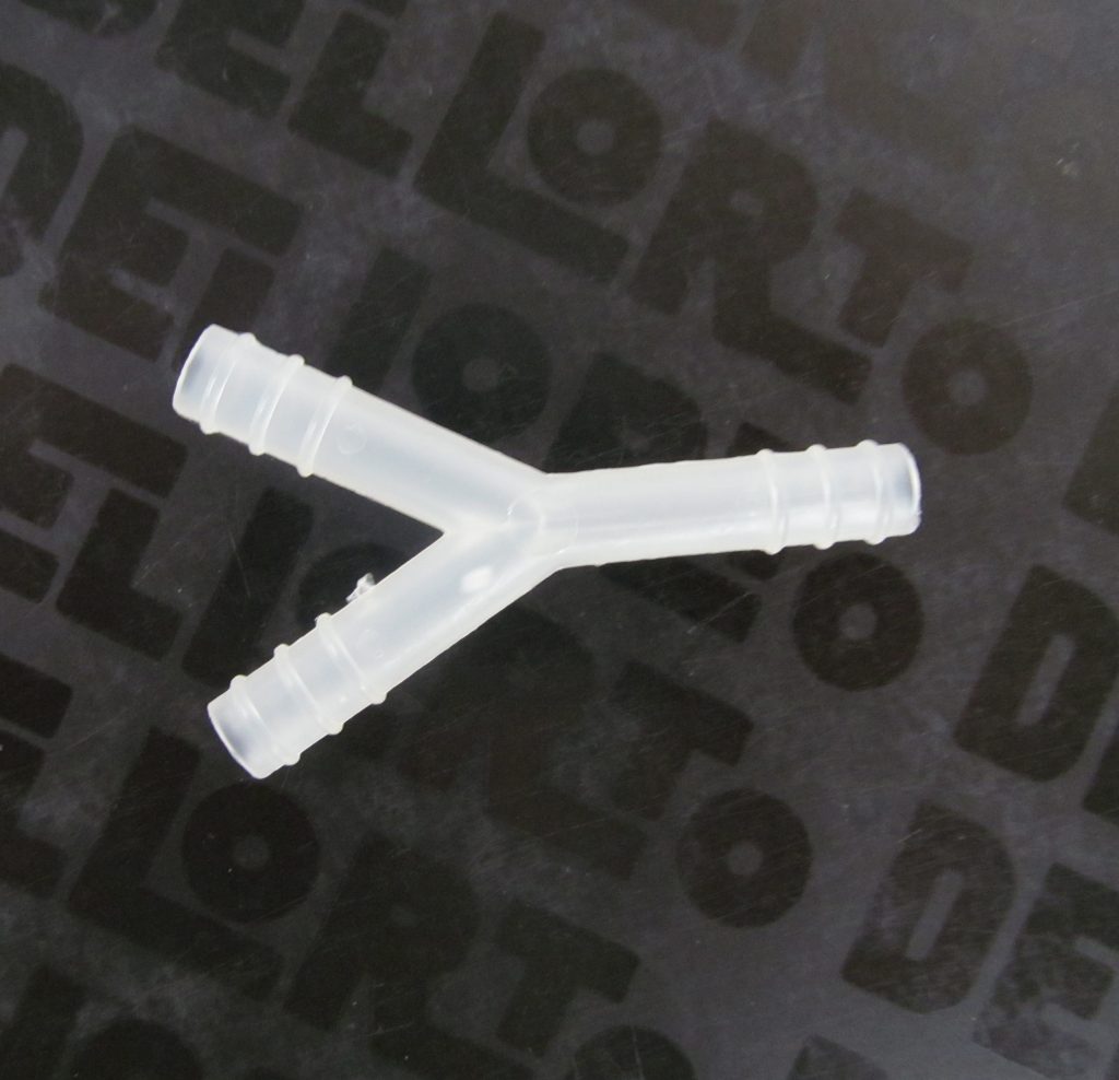 8mm Fuel line Y Piece - plastic - Eurocarb