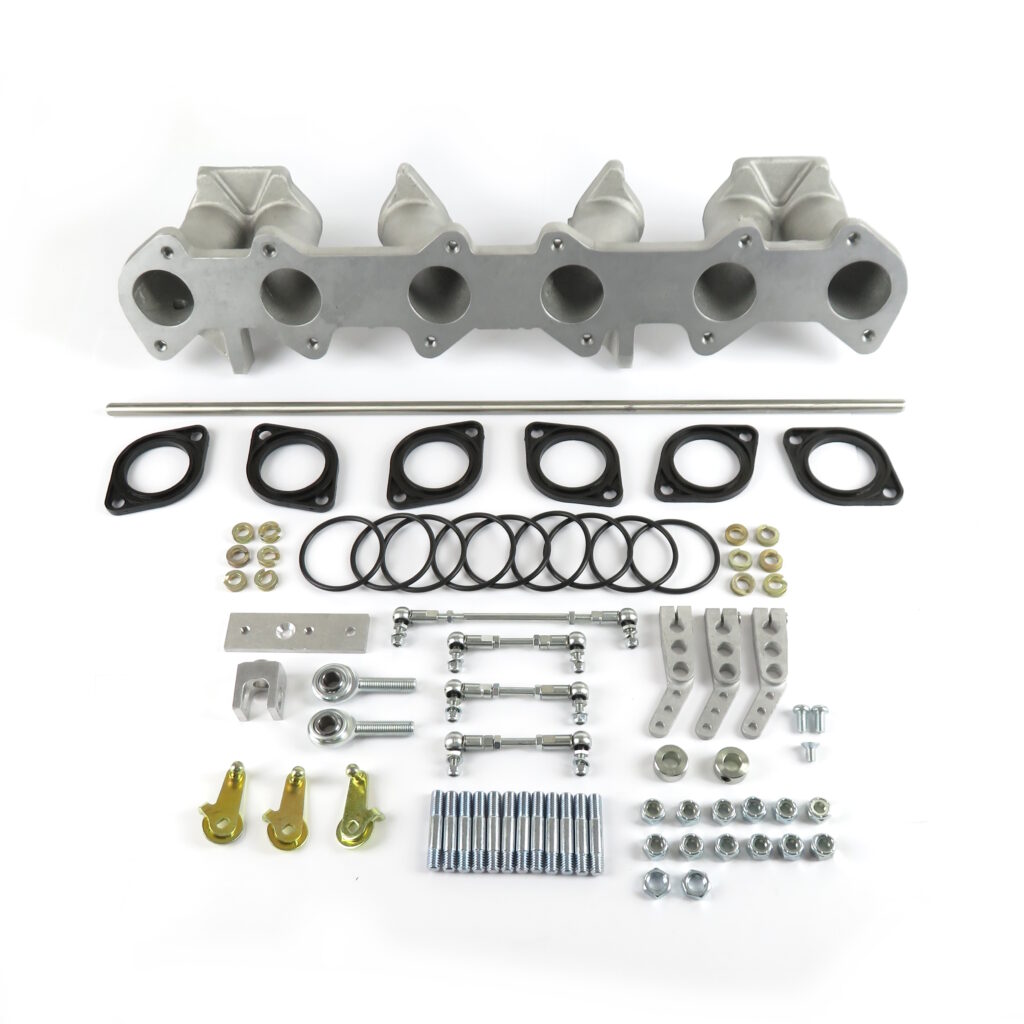 MT0030 Weber Triple 45 DCOE Datsun Z inlet manifold, linkage and ...